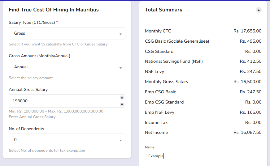 Gross Salary Calculator Mauritius | How To Calculate Net Pay Salary in Mauritius